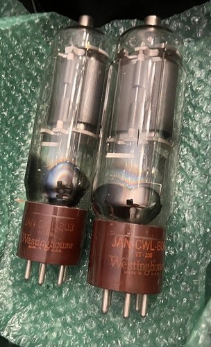 Pair NOS Westinghouse 803 VT-106 HF Pentode Transmitting Audio Vacuum Tubes | eBay