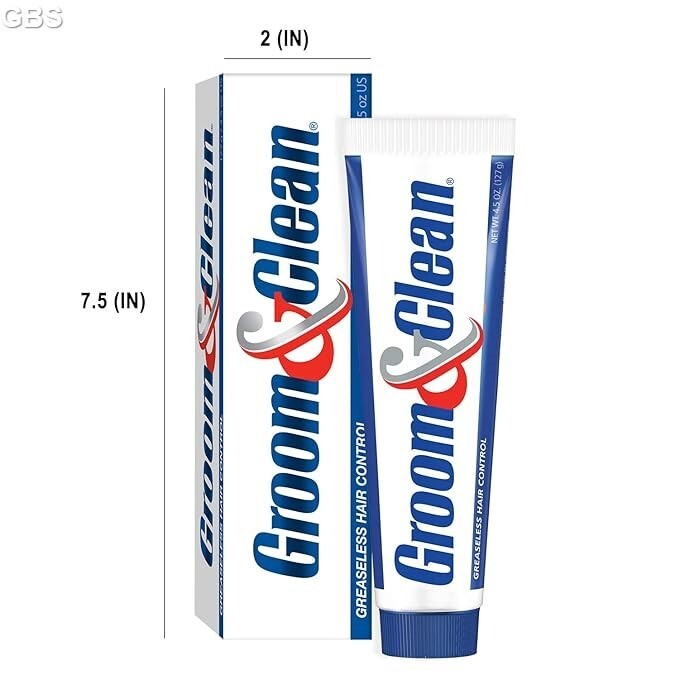 Groom & Clean Hair Control Cream 4.5 Oz Pack of 2 - Mens Hair Styling ...