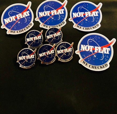 NASA Pin-- Not Flat We Checked Enamel Pin--QUALITY NASA Enamel Pin ...