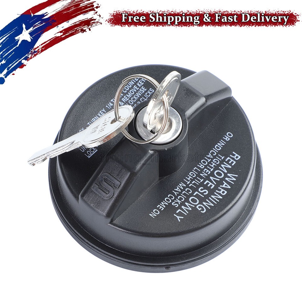 Locking Gas Fuel Tank Cap Cover With Keys 10504 for Toyota Chevrolet ...