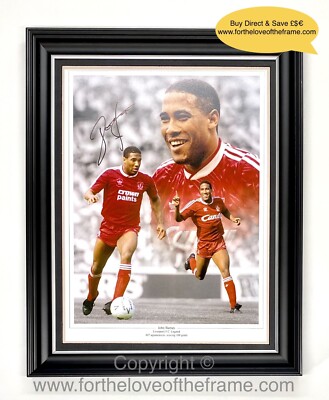 John Barnes Hand Signed Liverpool FC Football Soccer Photo Memorabilia ...
