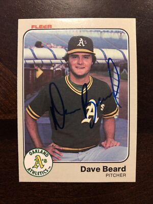 DAVE BEARD 1983 FLEER AUTOGRAPHED SIGNED AUTO BASEBALL CARD 514 A'S | eBay