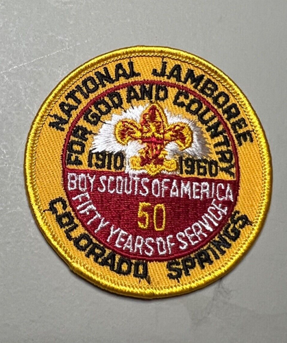 1960 Colorado Springs 50th Anniversary BSA National Jamboree Patch | eBay