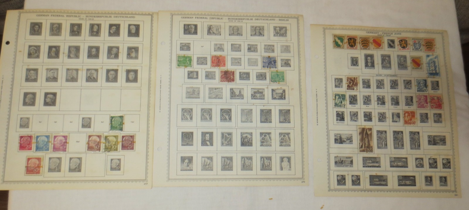Germany Stamp Collection on Minkus Album Pages - 411 Stamps | eBay