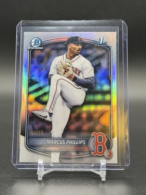 2025 Bowman Draft Marcus Phillips LogoRefractor /35 New Parallel #BDC ...
