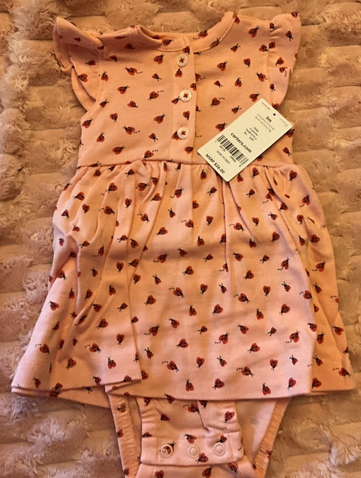 Newborn gift. Carters brand NWT 0-3 months set is Ladybug 🐞 Themed | eBay