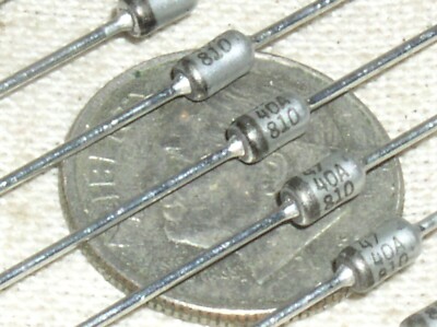 10 NEW MOTOROLA 1N4740A 1N4740 ZENER REGULATOR DIODE 10V 10 V VOLT 1W 1 ...