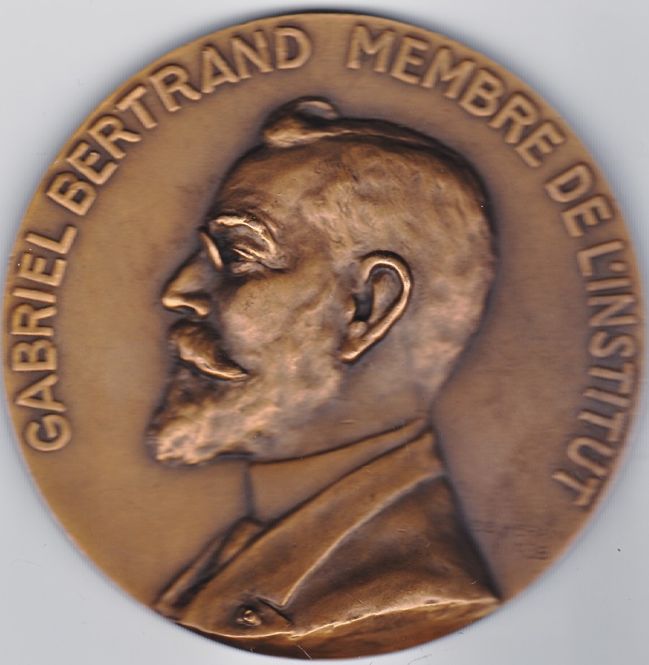 MEDAILLE Gabriel BERTRAND MEMBRE DE L'INSTITUT ,1938 | eBay