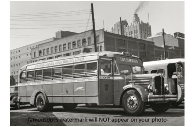 1943 Greyhound Bus WWII Era Photo – Columbus, Ohio Vintage Transit | eBay