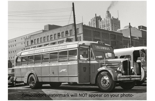 1943 Greyhound Bus WWII Era Photo – Columbus, Ohio Vintage Transit | eBay