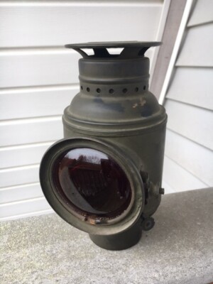 Vintage Dietz Red Lens Military? Kerosene Lantern with Burner | eBay