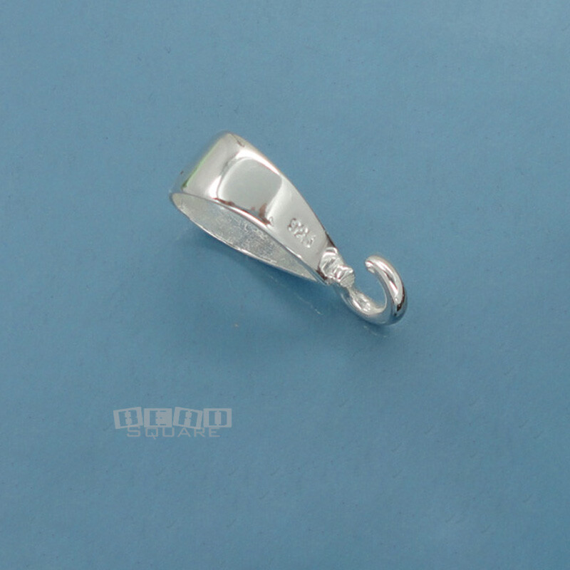 Sterling Silver Smooth Simplicity Pendant Bail Connector Open Loop ...