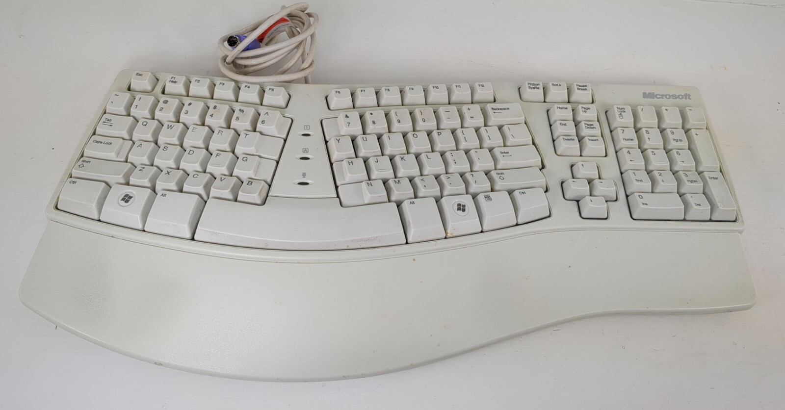 Microsoft KU-0045 X06-19331 Elite Natural Ergonomic Curve Keyboard PS2 ...