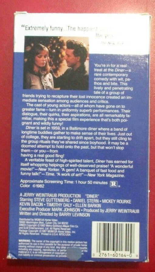 Diner (VHS 1982) | eBay