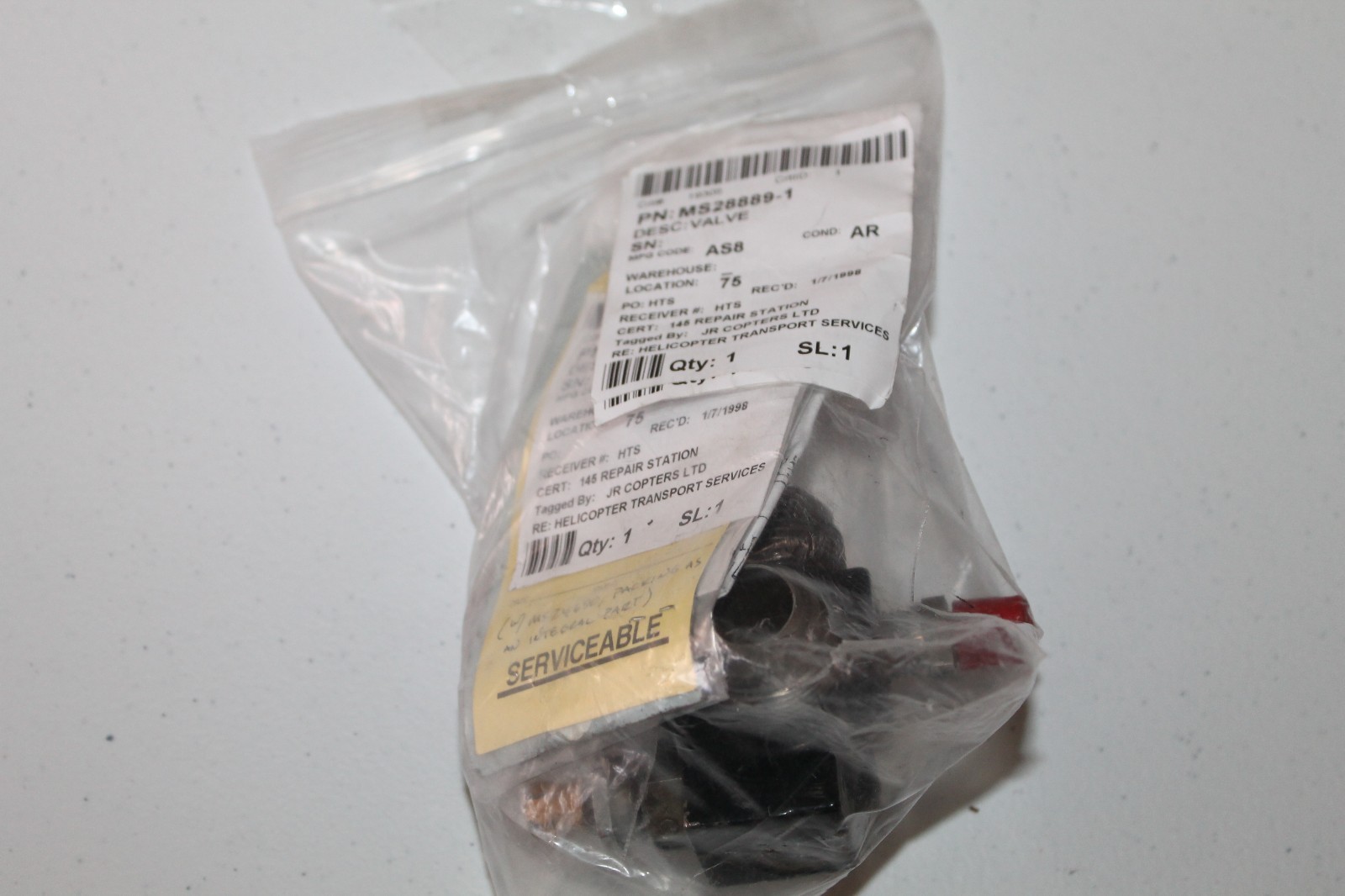 Helicopter Valve MS28889-1 | eBay