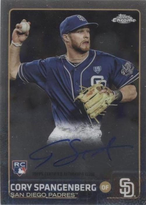 2015 Topps Chrome - Rookie Autographs Cory Spangenberg #AR-CS (AU, RC ...