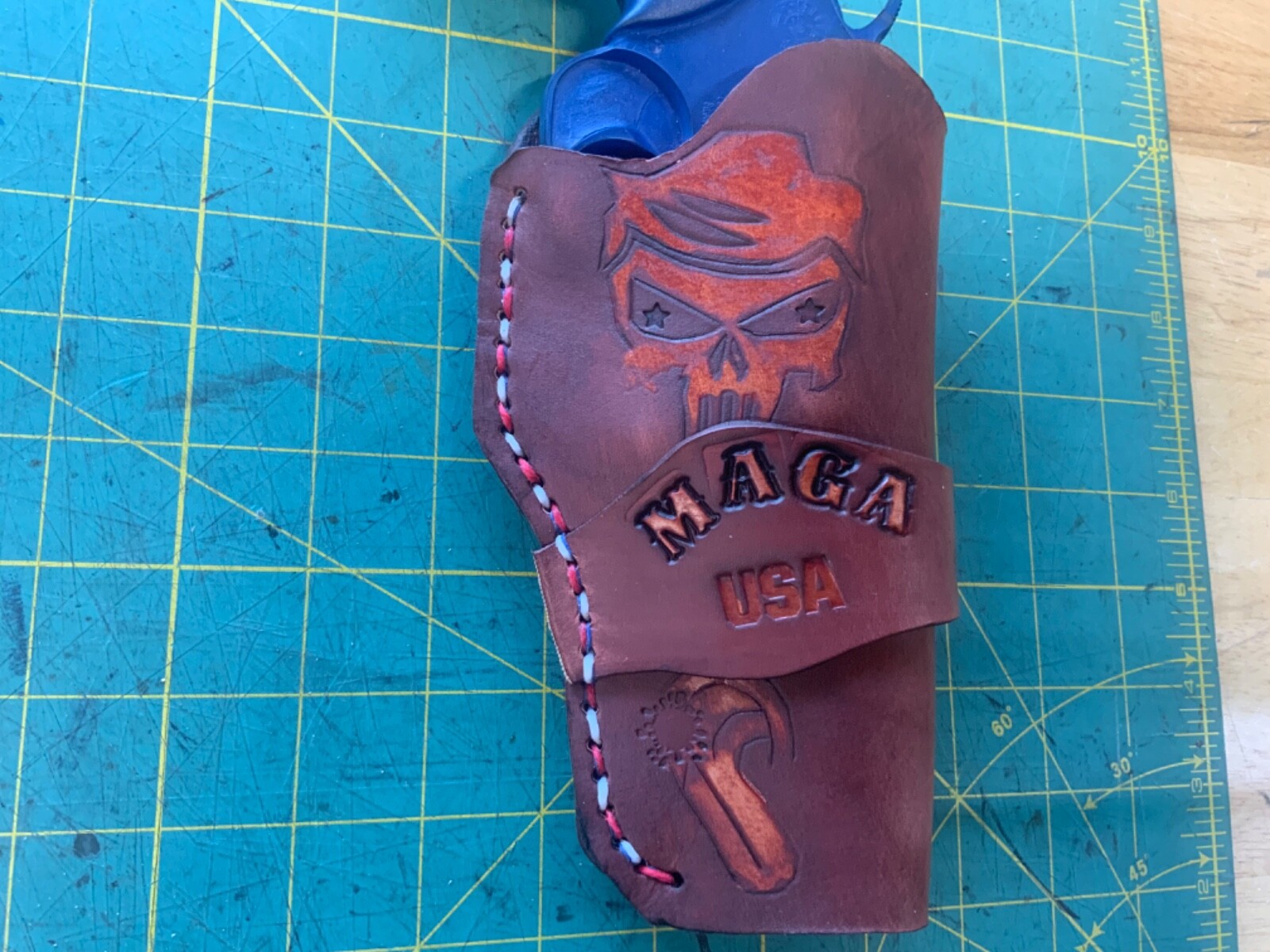 Handmade Leather Trumpster RH Cross Draw 2.5 & 3” cylinder Taurus Judge ...