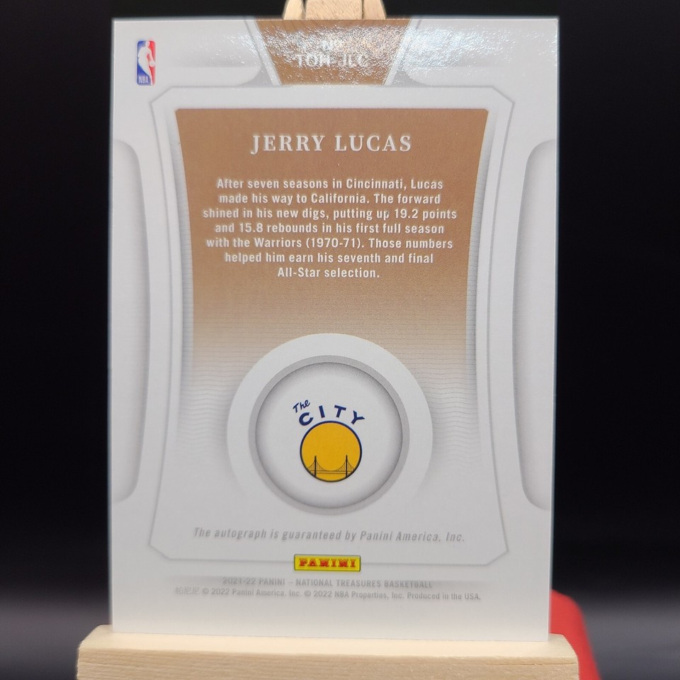 Jerry Lucas On Card Auto # 25/25 2021-22 Panini National Treasures Card ...