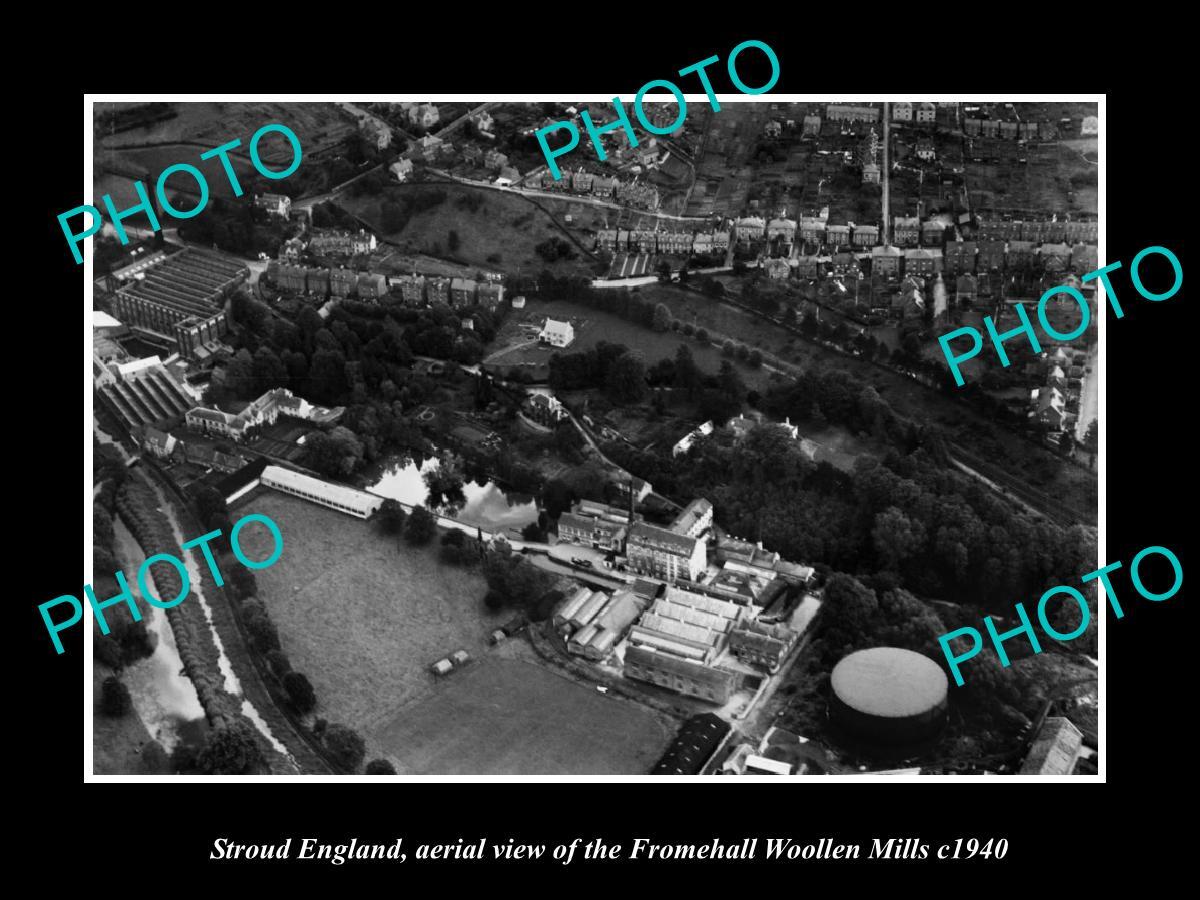 OLD 8x6 HISTORIC PHOTO OF STROUD ENGLAND THE FROMEHALL WOOL MILL c1940 ...