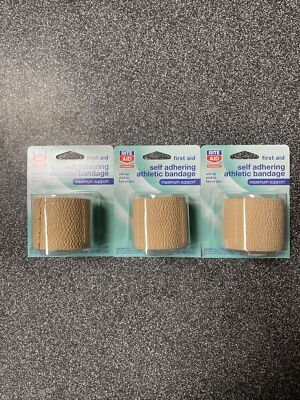 (3) Rite Aid Self Adhering Athletic Bandage 2”x70” New Sealed | eBay