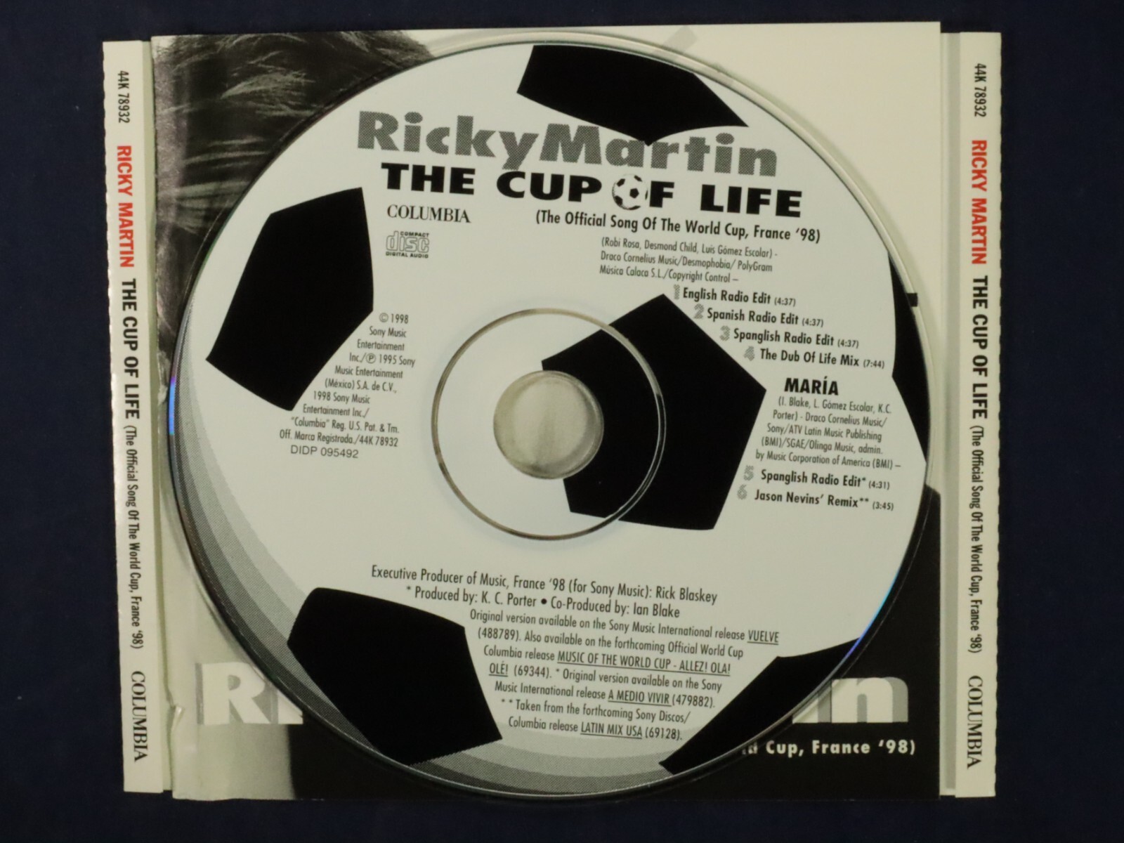 The Cup of Life [Single] by Ricky Martin {CD Caseless No Tracking ...