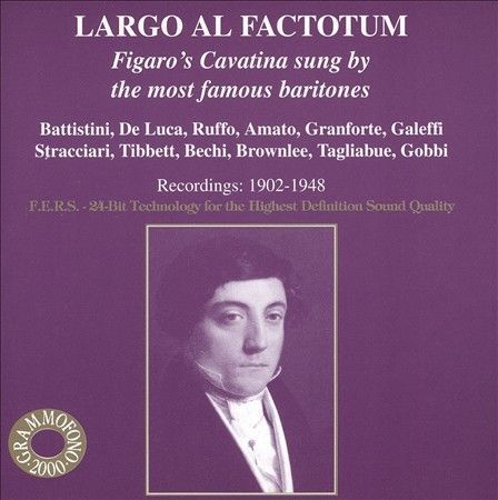 Largo al Factotum: Figaro's Cavatina sung by the most famous baritones ...