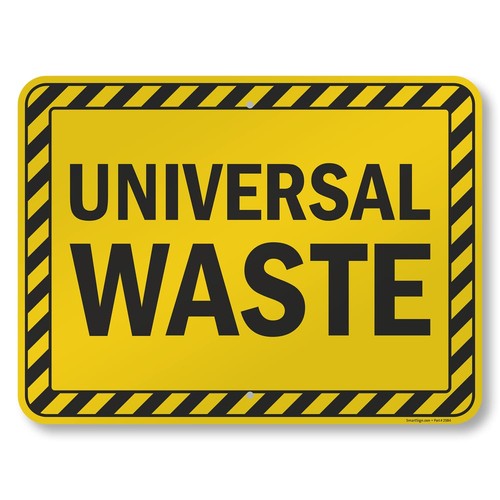 SmartSign "Universal Waste" Sign | 18" x 24" Aluminum | eBay