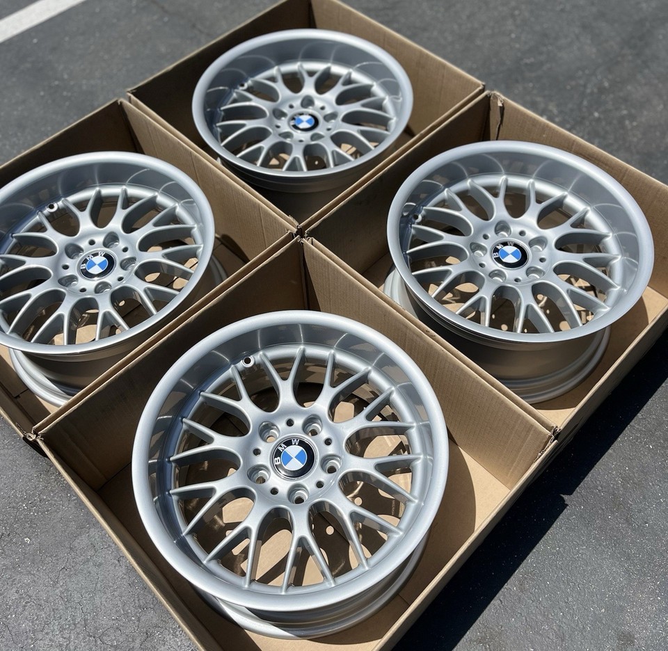 17” BMW 5, 6, 7 & 8 Series Mesh Original Rondell Silver Rims 5x120 1975 ...