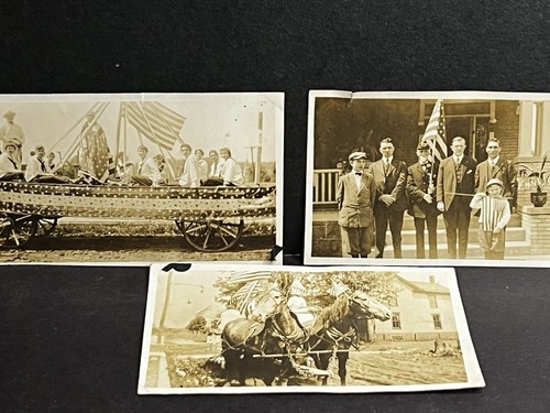Antique Snapshot Photos Civil War Soldier Gar Veteran Parade American ...
