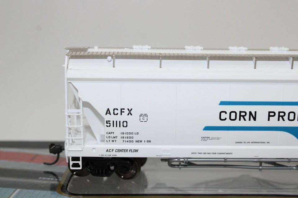 Atlas HO Scale ACFX Corn Products ACF PressureAide Covered Hopper Car ...