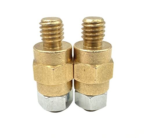 Bestenky 2Pcs 3/8inch-16 Brass Stud Side Battery Post Terminal Bolt ...