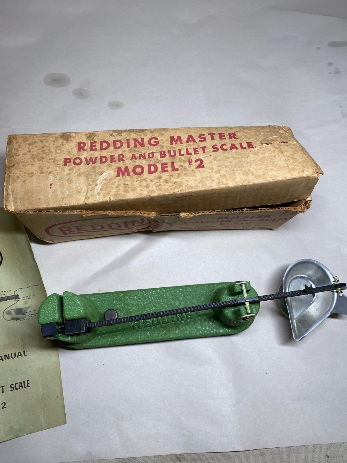 Redding Master Model #2 Powder and Bullet Scale Vtg In Original Retail ...