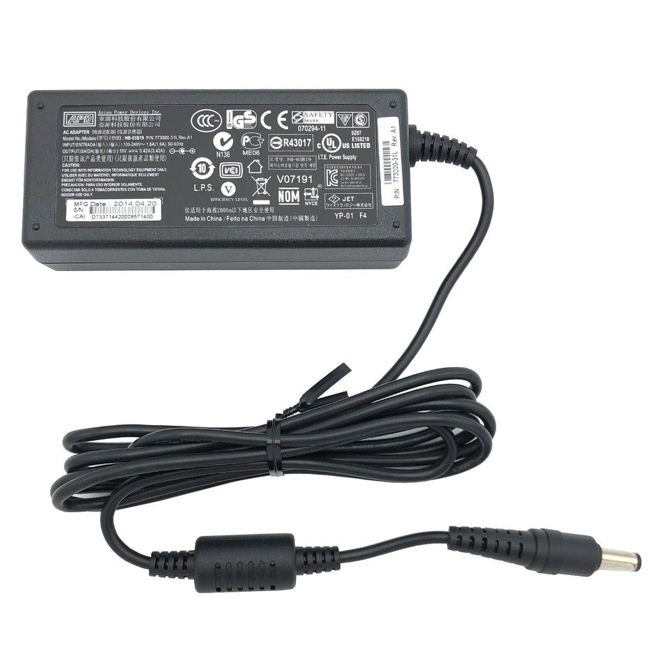 Original APD AC Adapter 5.5mm ADP-65DW A ADP-65GD B PA-1650-63 PA-1650 ...