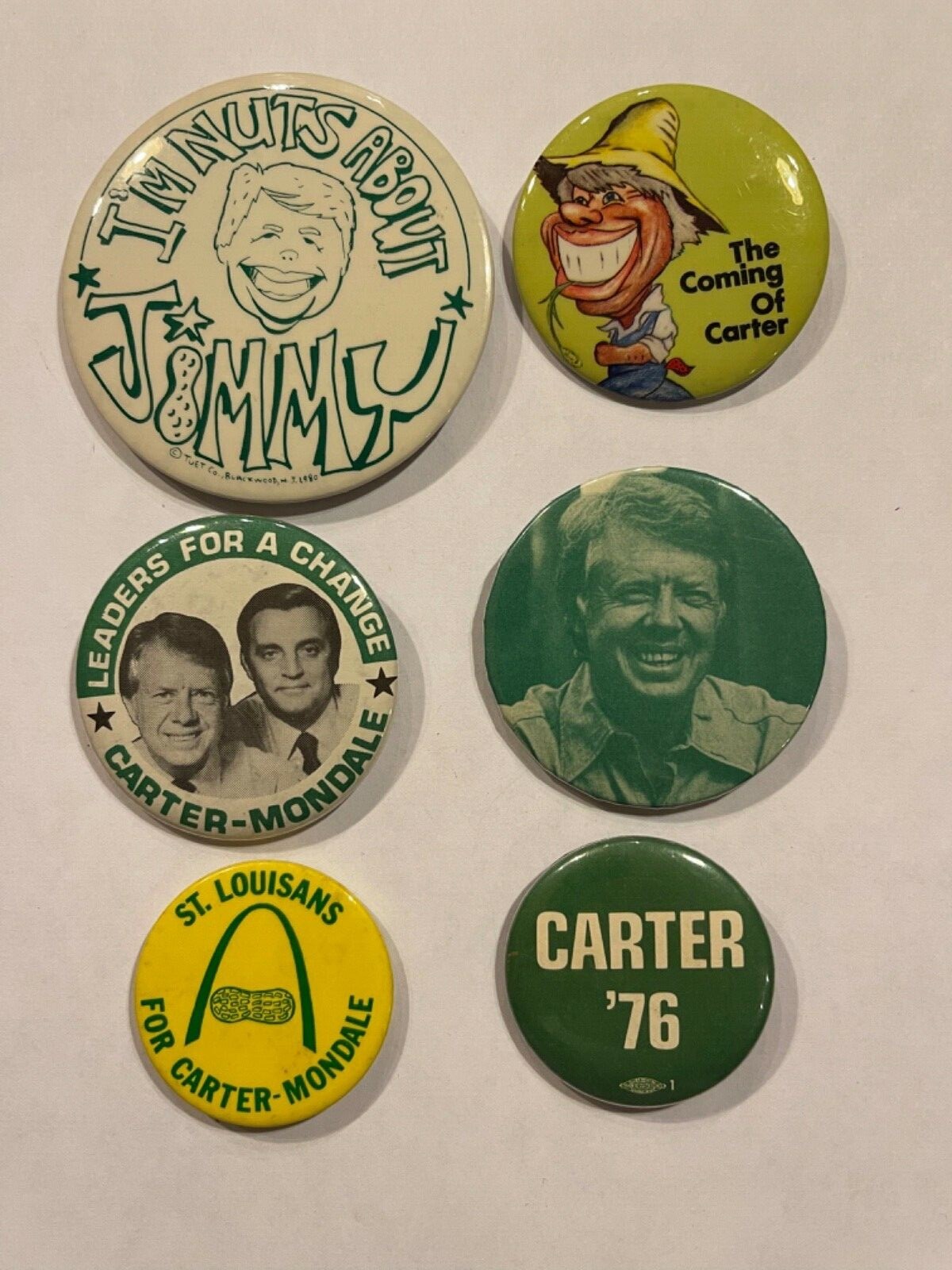 1976 - 1980 CARTER & MONDALE PRESIDENTIAL CAMPAIGN BUTTON GROUP D | eBay