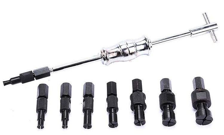 9pc Blind Hole Bearing Hole Bushing Collet Slide Hammer Puller Removalr ...