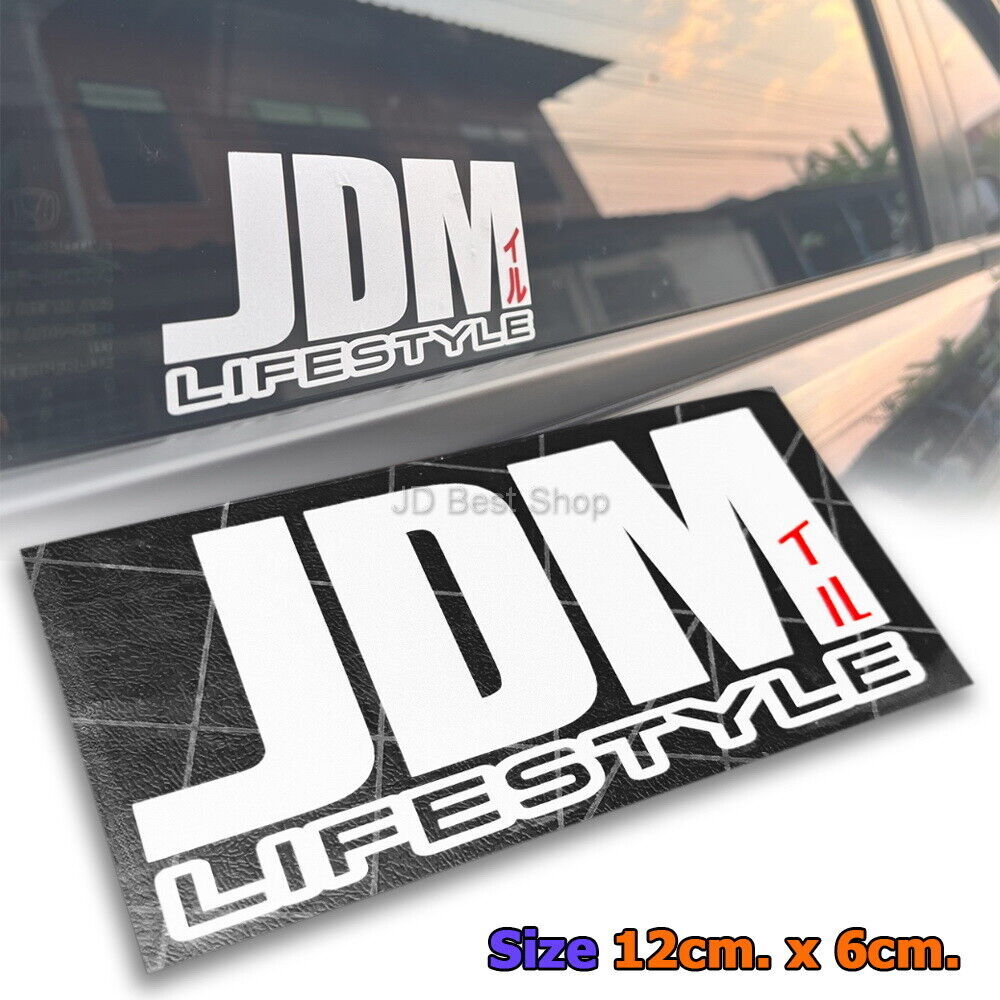 JDM LIFESTYLE Jap Car Trucks Stickers Dicut Vinyl Decal Glass Corner ...
