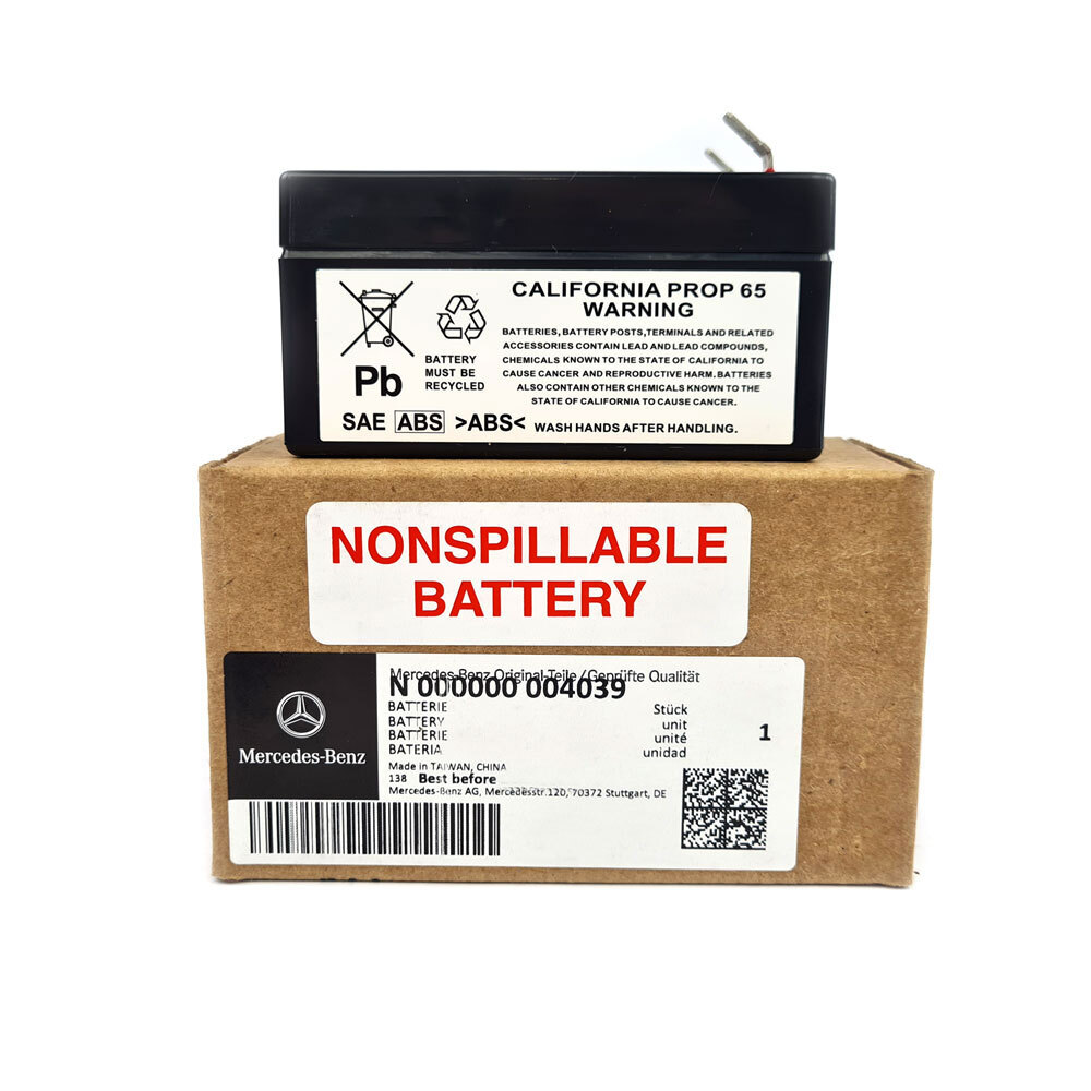 Mercedes-Benz AGM Backup Batterie Stützbatterie 12V 1.2Ah N000000004039 ...