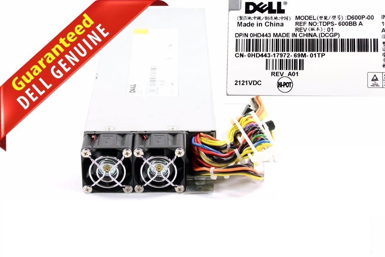 Dell PowerEdge SC1435 600W Power Supply RD595 HD443 H600P-00 HP-W602EF3 ...