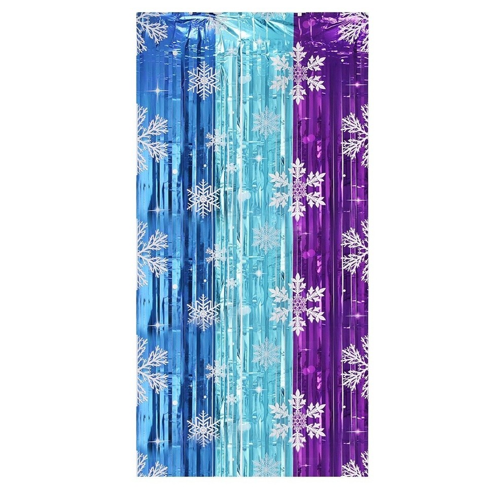 Snowflake Curtain Snowflake Pattern Easy Installation Multi-purpose Use ...