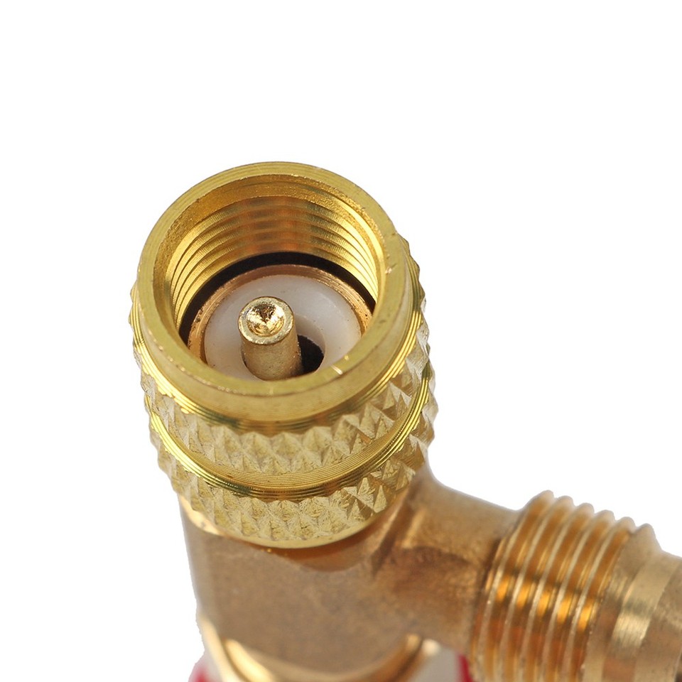 New 4X Air Conditioning Refrigerant Charging Valve, Safety Adapter for ...