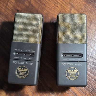 CAD e100 Equitek Large Diaphragm Supercarioid Mic pair of 2 (RARE) | eBay