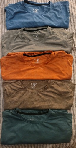 Liberty Pro Men's Active Quick Dry Crew Neck T-Shirt XL (Gray Tan ...