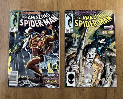 The Amazing Spider Man # 293 & 294 Part 2 & 5 Web Of Spidey Story Both ...