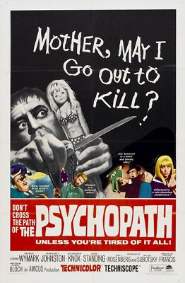 Psychopath 1966 01 Movie Poster FRIDGE MAGNET | eBay