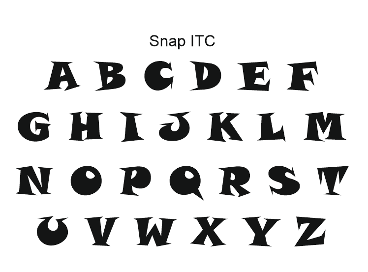 Snap Itc Font