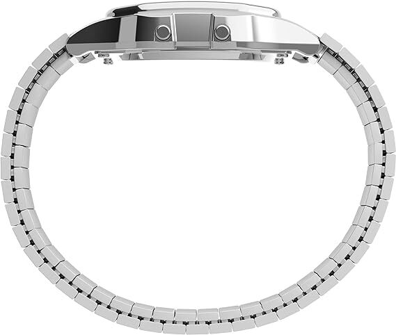 Timex T78587 Men's Classic Digital Dress Stainless Steel Expansion Band ...