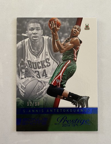 2014-15 Panini Prestige Bonus Shots Blue /99 Giannis Antetokounmpo #80 ...