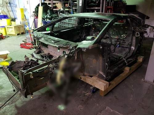Lamborghini Lambo Huracan Full Body Shell Chassis Leg Sub Frame Damaged ...