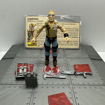 GI Joe Dreadnok Buzzer 1985 V1 100% Complete w/File Card ARAH Hasbro ...
