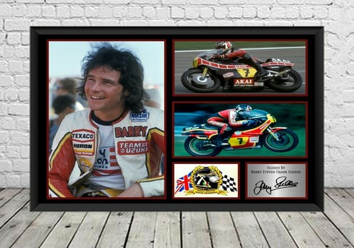 Barry Sheene Signed Photo Print Autographed Moto GP Memorabilia | eBay UK